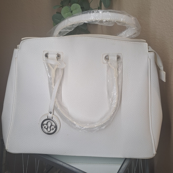 JAFRA | Bags | Sophisticated White Satchel Bag | Poshmark